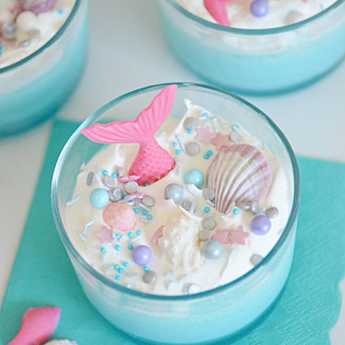 Mermaid Jello Cups: Fun Mermaid Party Idea - Finding Zest