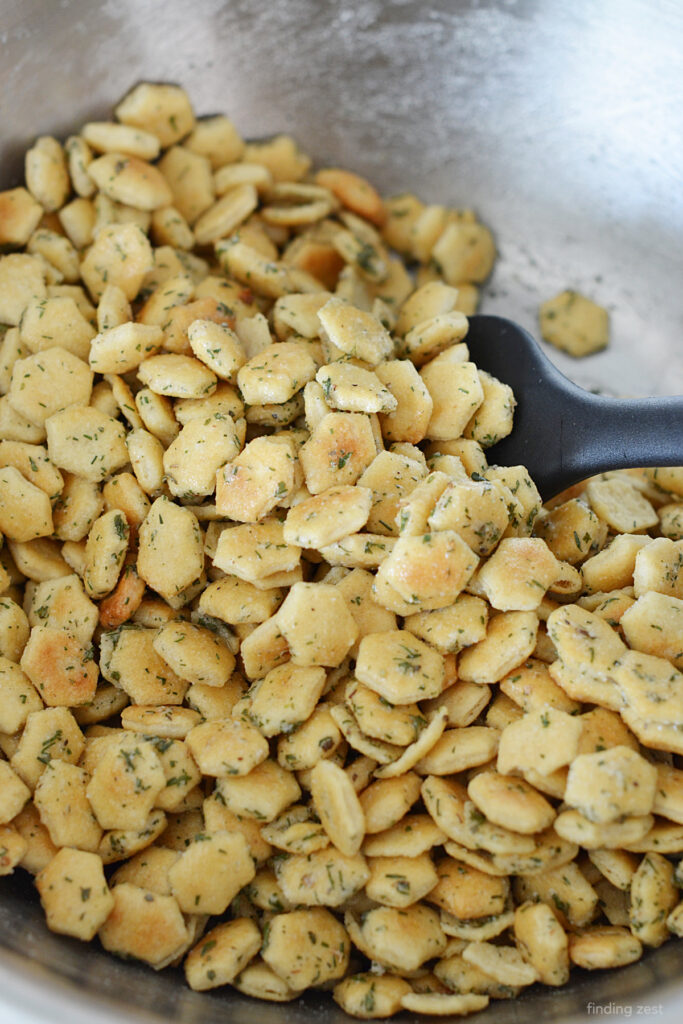Ranch Oyster Crackers Recipe with Dill - Finding Zest