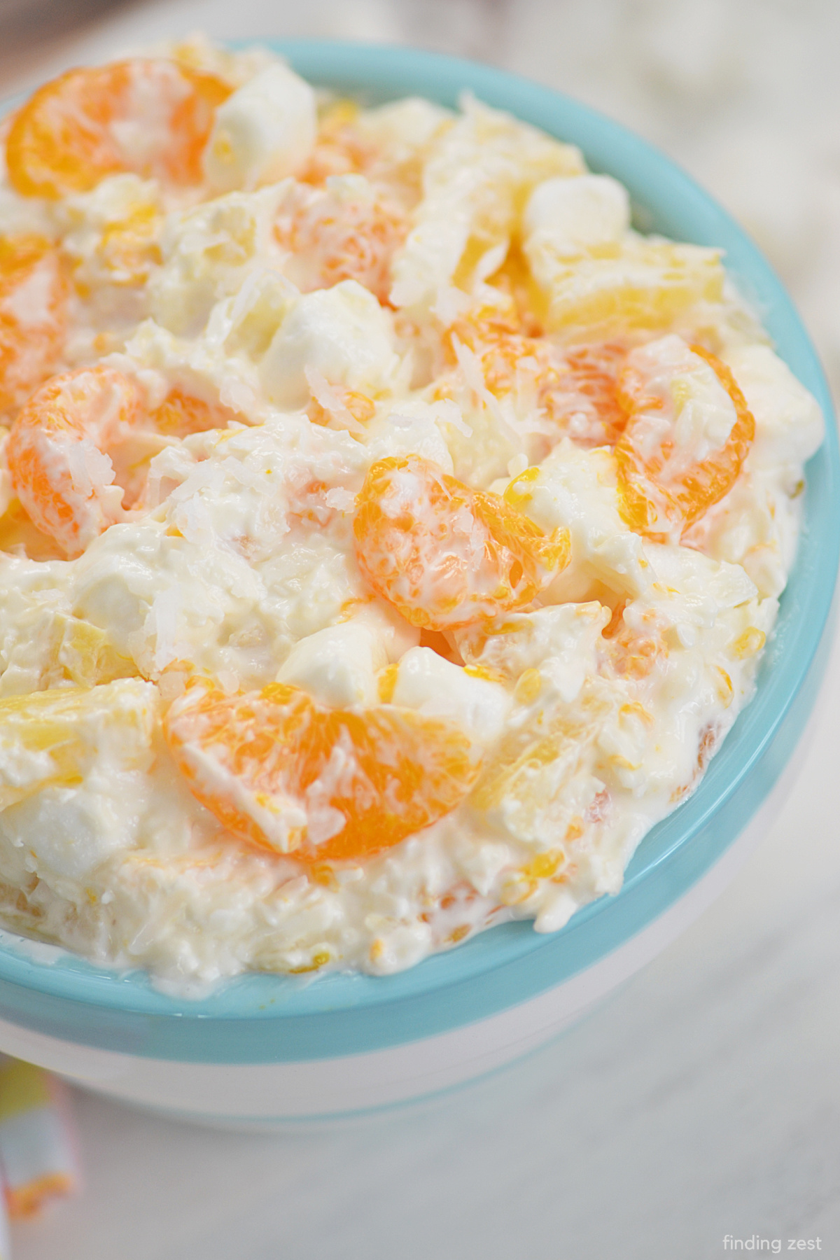 5 Cup Salad (Easy Old Fashioned Fruit Salad) - Finding Zest