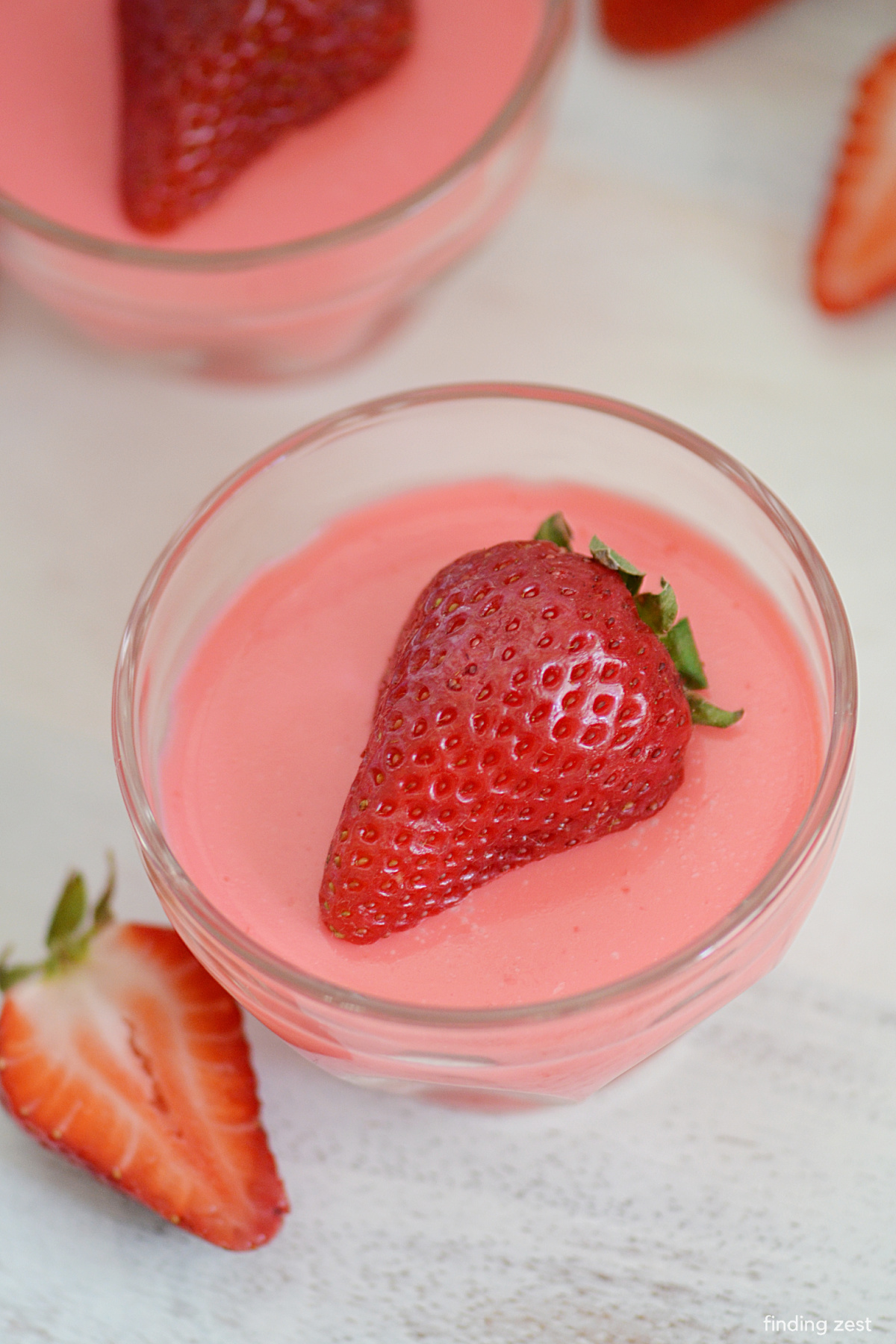 Easy Strawberry Greek Yogurt Jello Recipe - Finding Zest